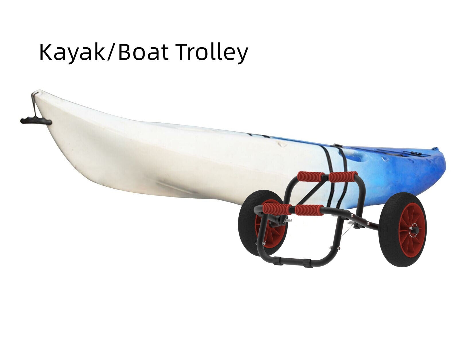 Bend Kayak Canoe Boat Carrier Rack Dolly Trailer Trolley Transport Cart ...