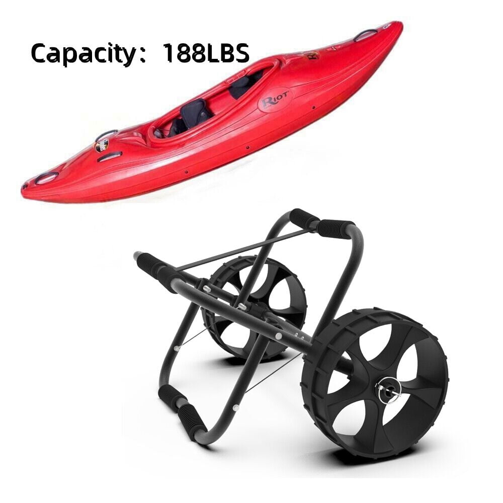 Bend Kayak Canoe Boat Carrier Rack Dolly Trailer Trolley Transport Cart ...