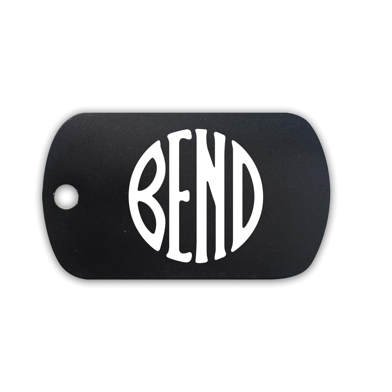 Bend Oregon GI Dog Tag Aluminum Keychain logo seal deschutes county ...