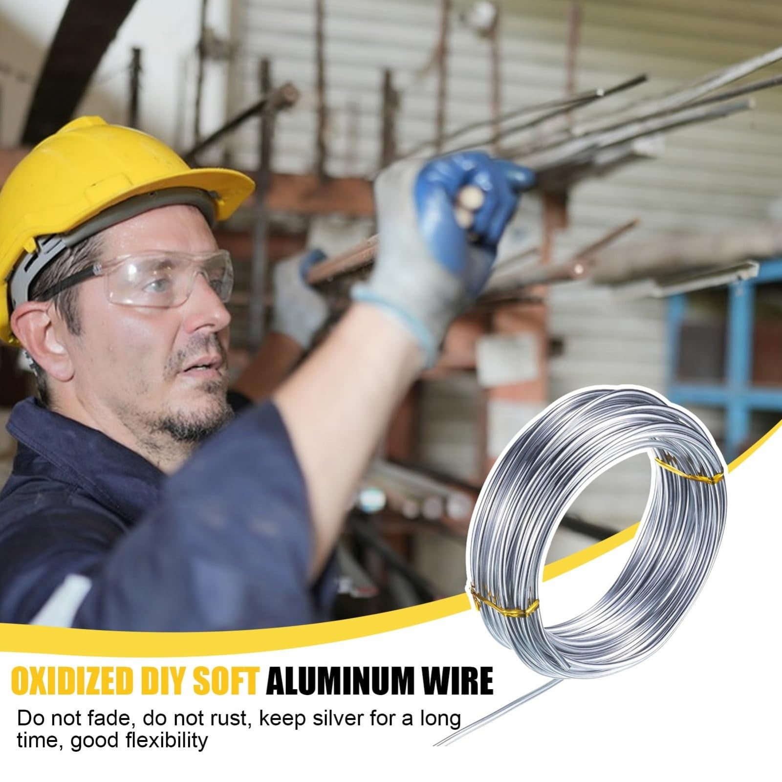 Bendable Aluminum Craft Wire In Silver Color For Diy Sculptures Jewelry ...