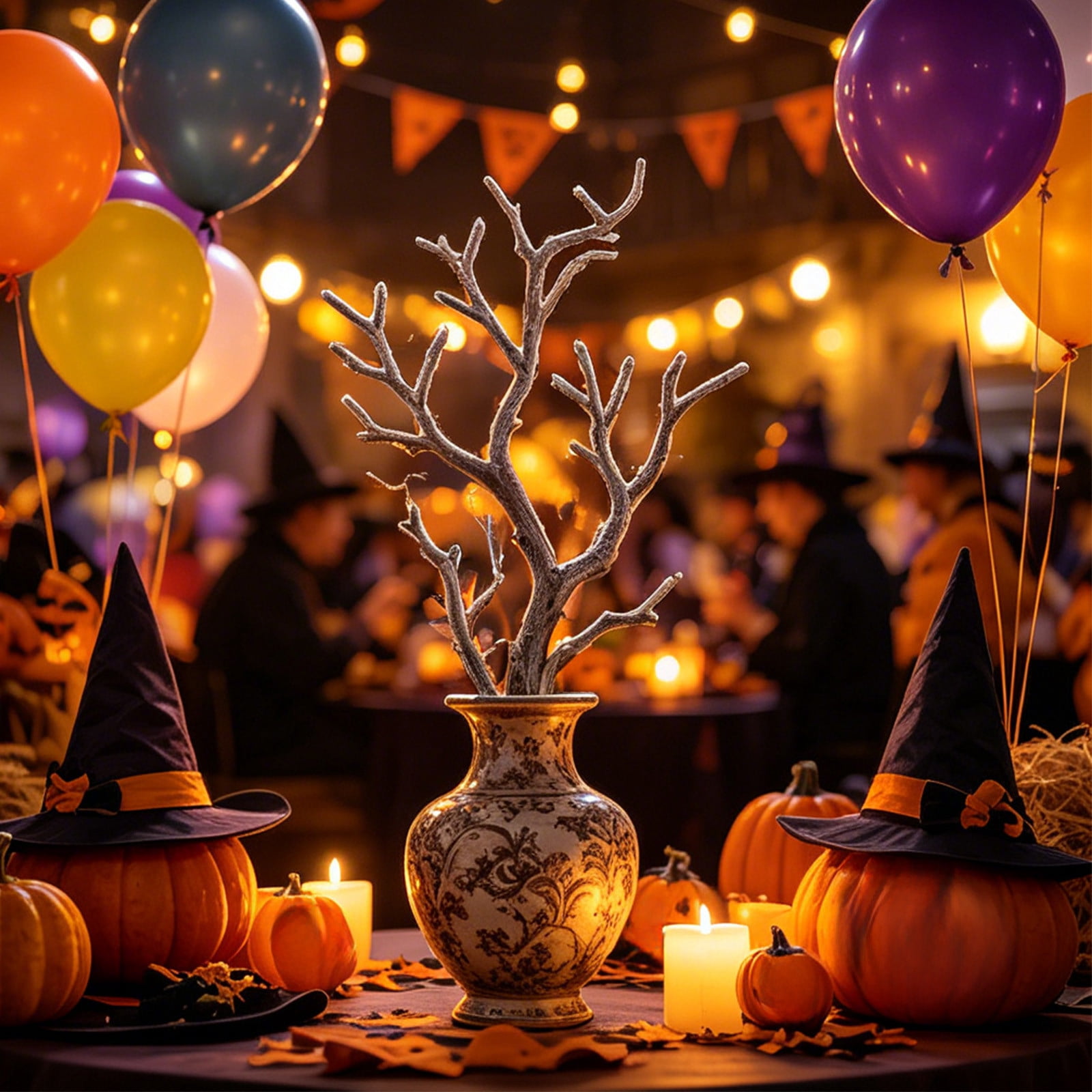 Bendable Bare Twig Branches, Faux Leafless Leafs, Halloween Floral ...