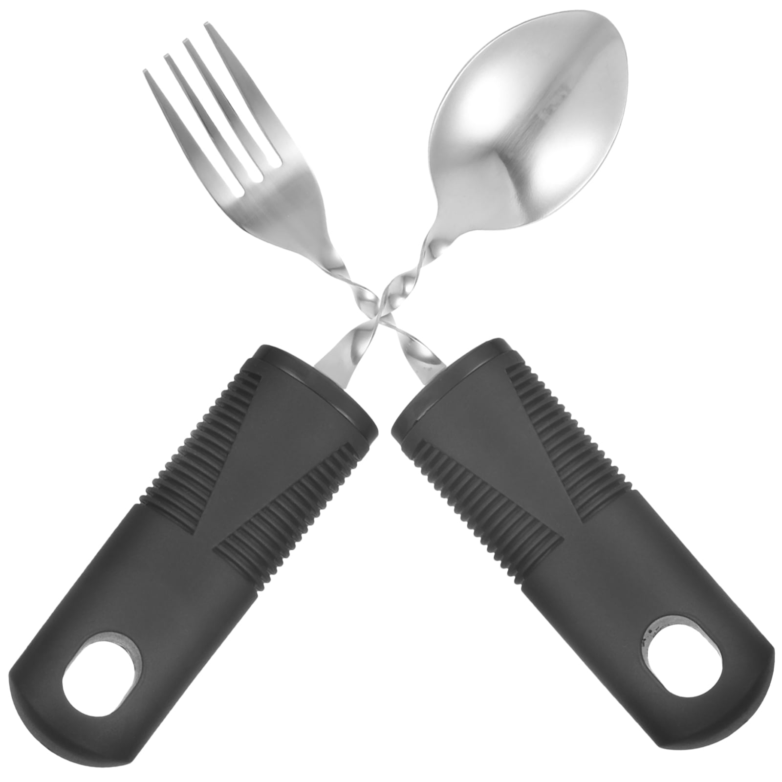 Bendable Fork and Spoon Tremble Proof Utensil Stainless Steel Elderly ...