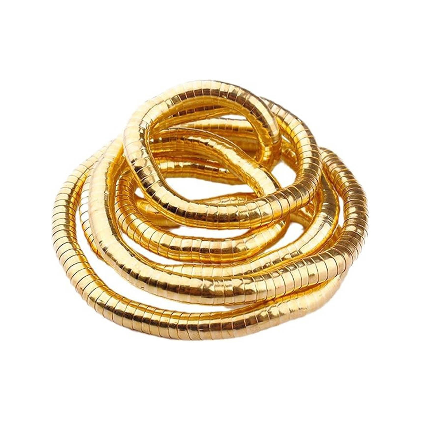 Bendable Gold Necklace, Flexible Bendable Necklace for Women, Metal ...