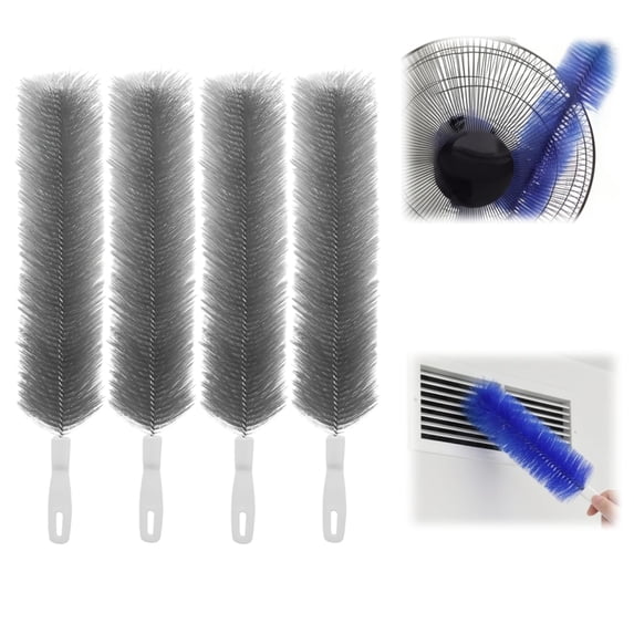 Bendable Microfiber Head Fan Cleaner Brush, Washable Reusable Dust ...
