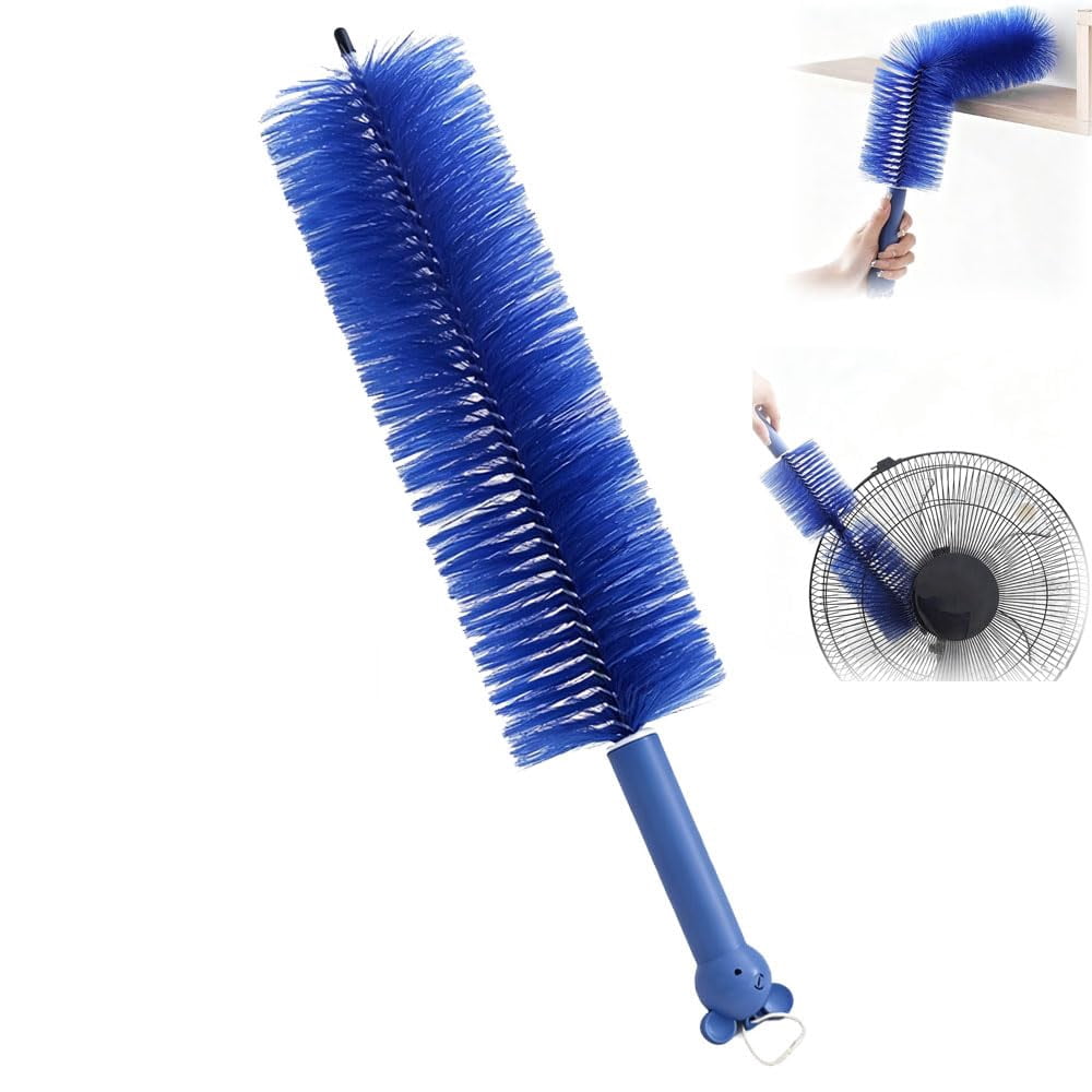 Bendable Microfiber Head, New Fan Cleaner Brush Reusable Dust Remover ...