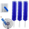 Bendable Microfiber Head Reusable Dust Remover Fan Cleaner Brush ...