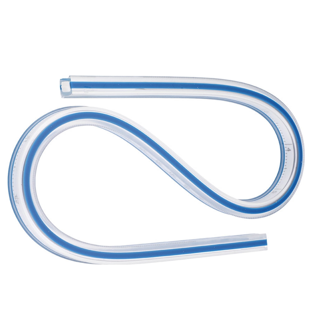 Bendable Ruler Double Side Measuring Ruler with Inches Centimeters ...