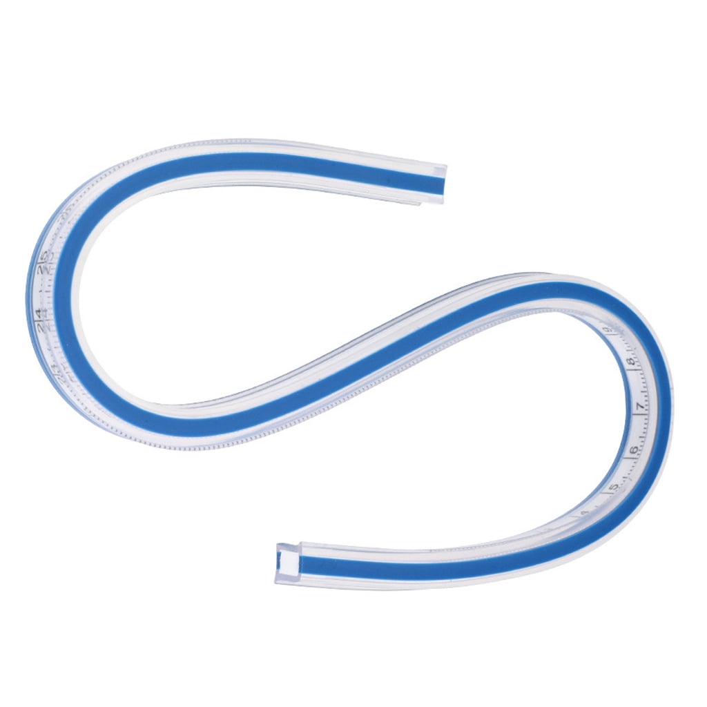 Bendable Ruler Double Side Measuring Ruler with Inches Centimeters ...