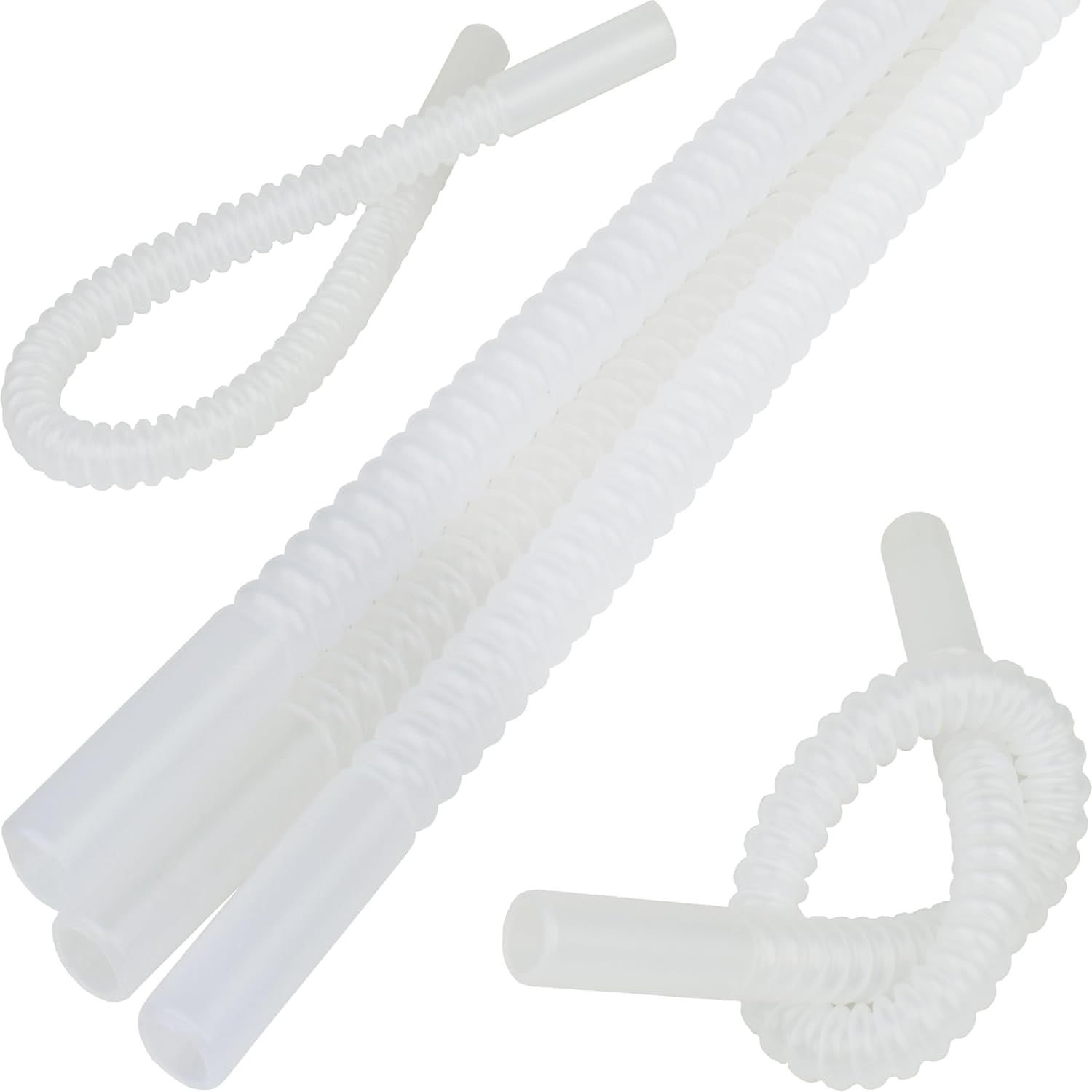 Bendable Straws - 11 inch Long Flexible Straws - Bendy Drinking Straw ...
