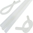 Bendable Straws - 11 inch Long Flexible Straws - Bendy Drinking Straw ...