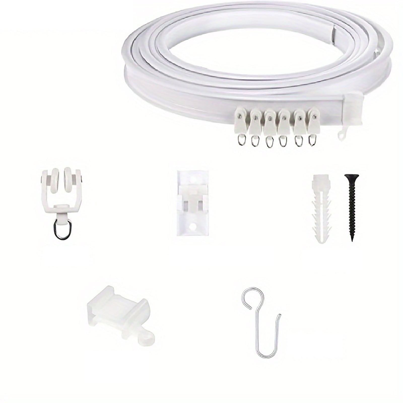 Bendable U-Shaped Curtain Track Rail System for Custom Installation ...
