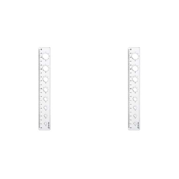 Bendable Unbreakable Transparent Flexible Rubber Ruler Dual CM & Inch ...