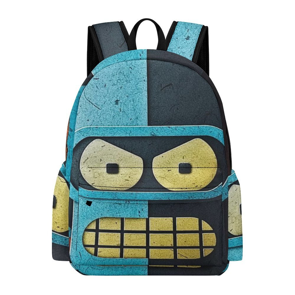 Bender Bending Futurama Adjustable Backpack Laptop Daypack Student ...