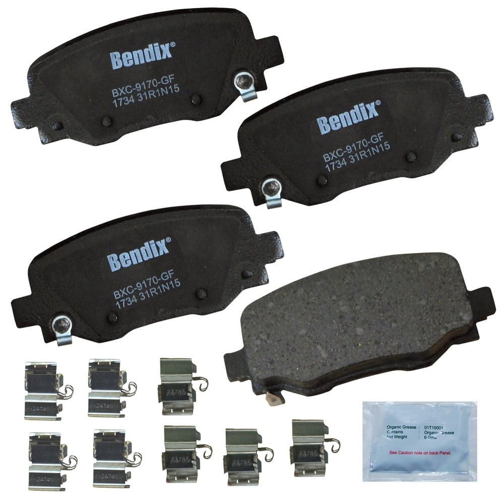 Bendix Brakes Disc Brake Pad Set Fits select: 2014-2020 JEEP CHEROKEE ...