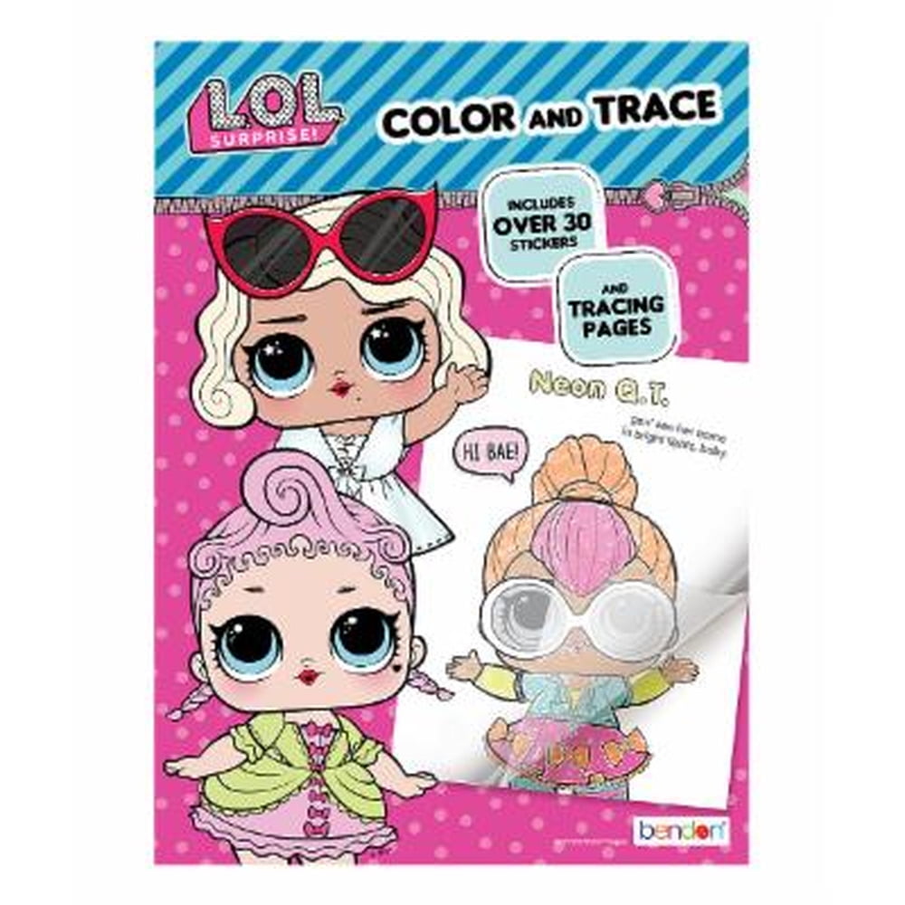 Bendon Color and Trace Book Lol Surprise (Pack of 10) - Walmart.com