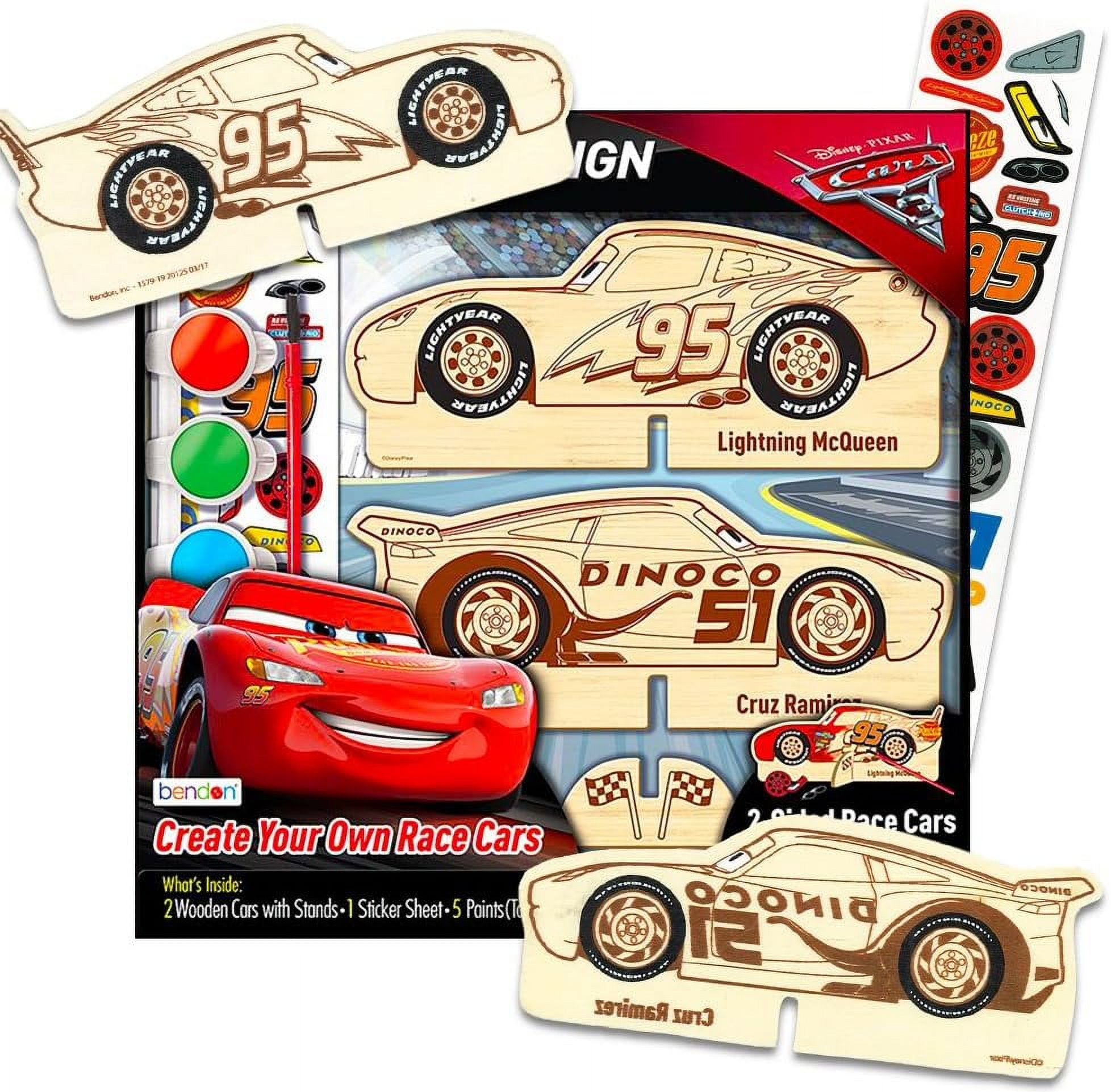 Bendon Disney Pixar Cars Wooden Color and Craft - Walmart.com