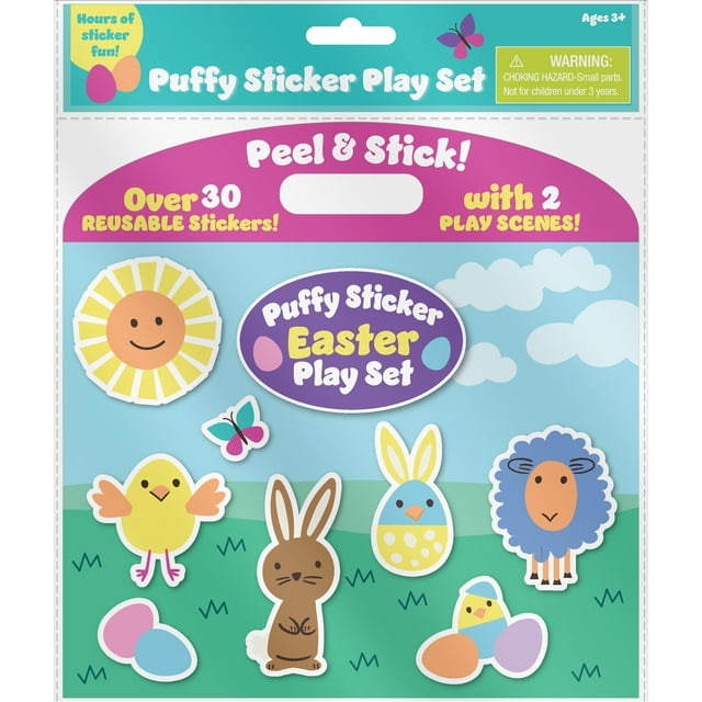 Bendon Easter Puffy Sticker Play Set Basket Stuffer - Walmart.com