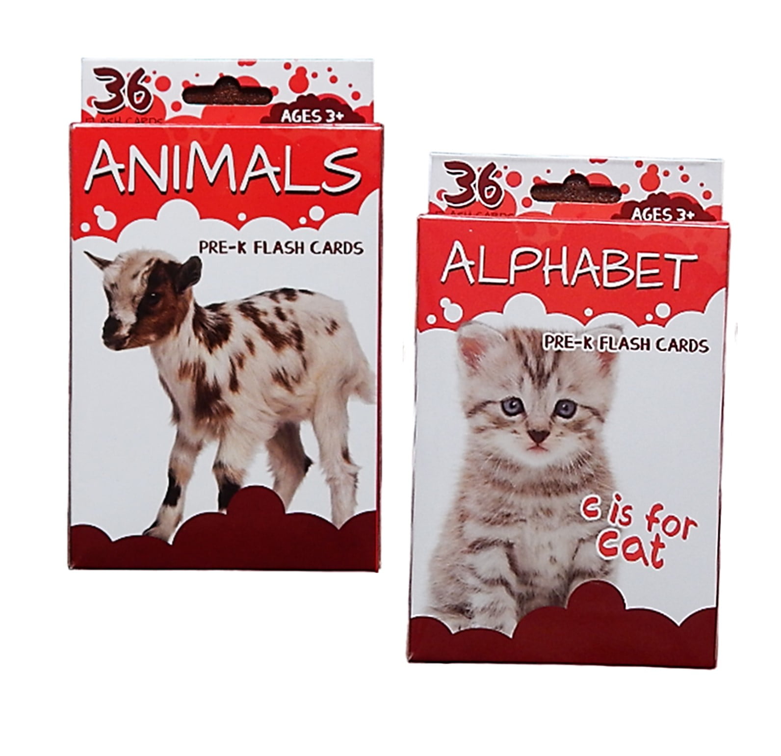 Bendon Flash Cards Bundle Alphabet Animals Learning Letters A B C ...