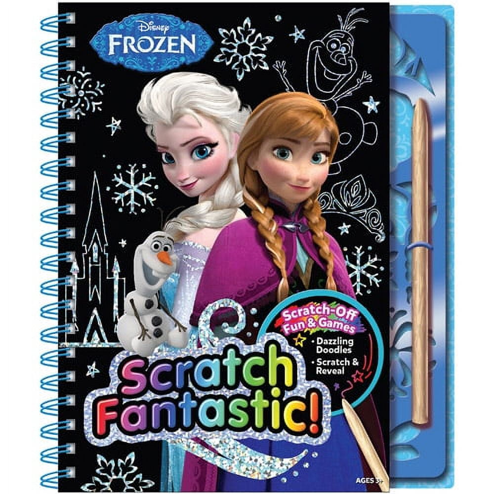 Bendon Frozen Scratch Fantastic Activity Book with Stencil and Stylus ...
