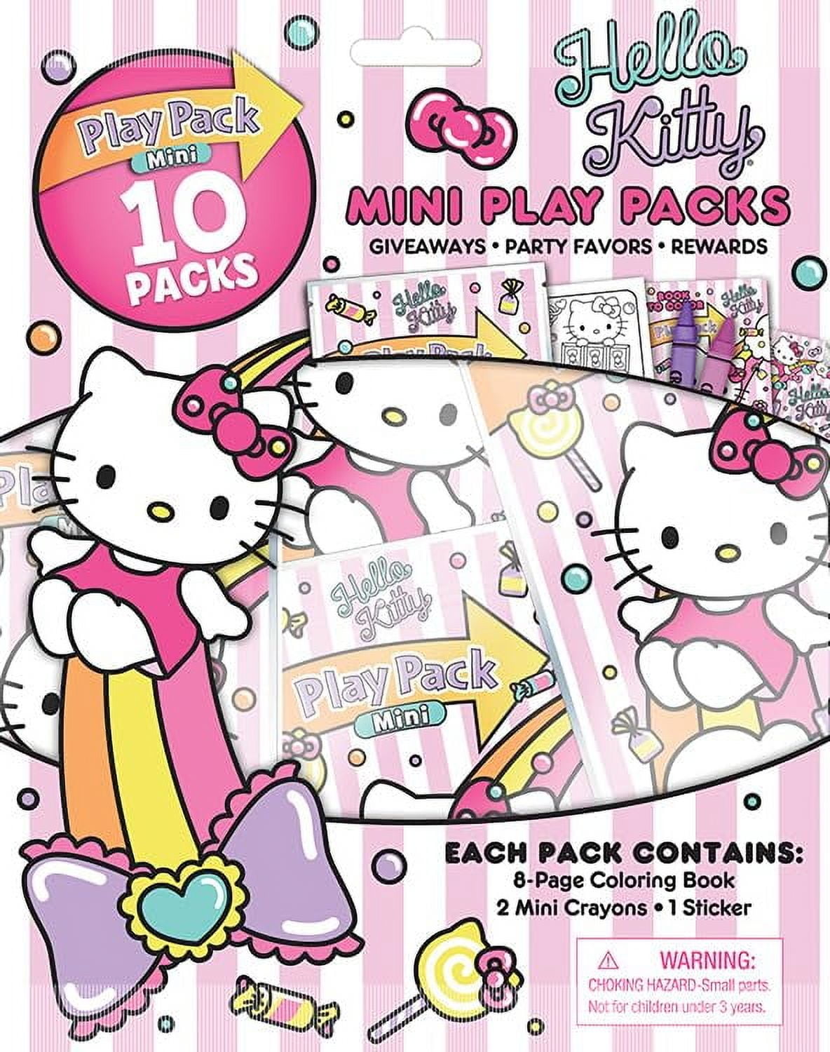 Bendon Hello KittyEGSC Play Packs | Hello Kitty Party Favors | 10 Mini ...