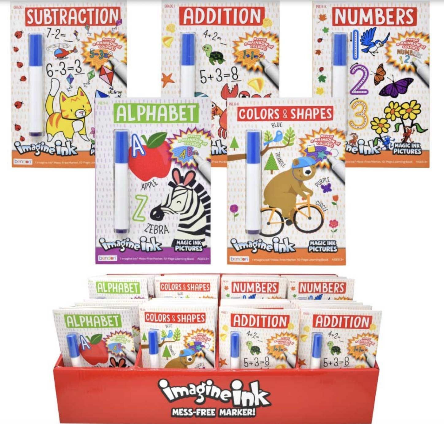Bendon Imagine Ink 6"X9" 10 Sheet Workbook - Subtract, addiction ...