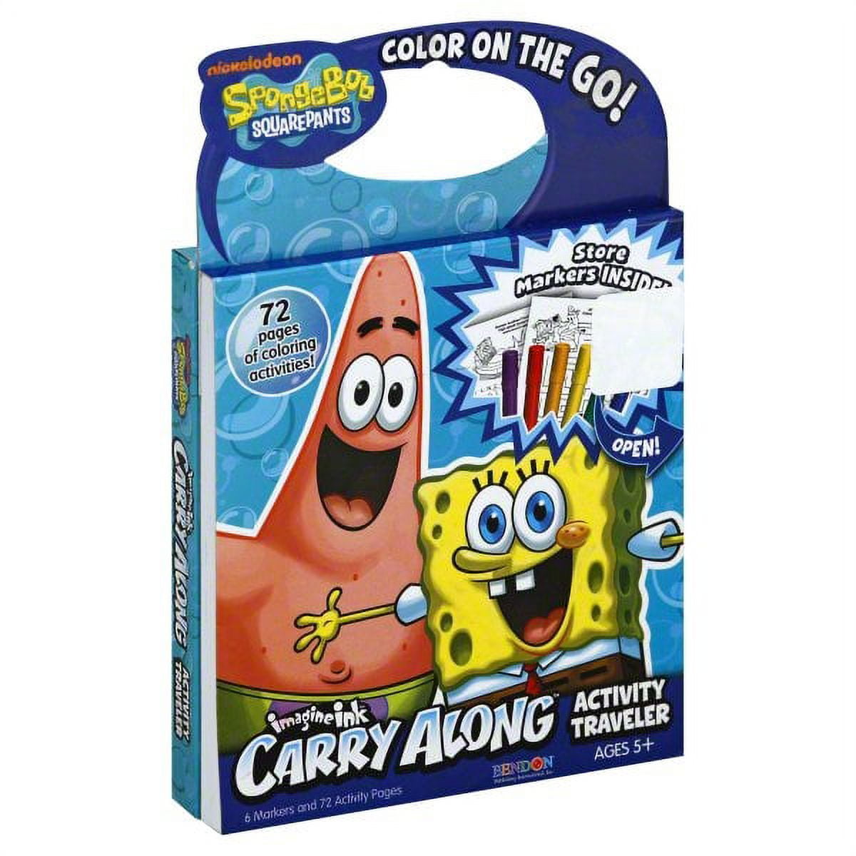 Bendon Imagine Ink Spongebob Squarepants Carry Along Activity Traveler ...