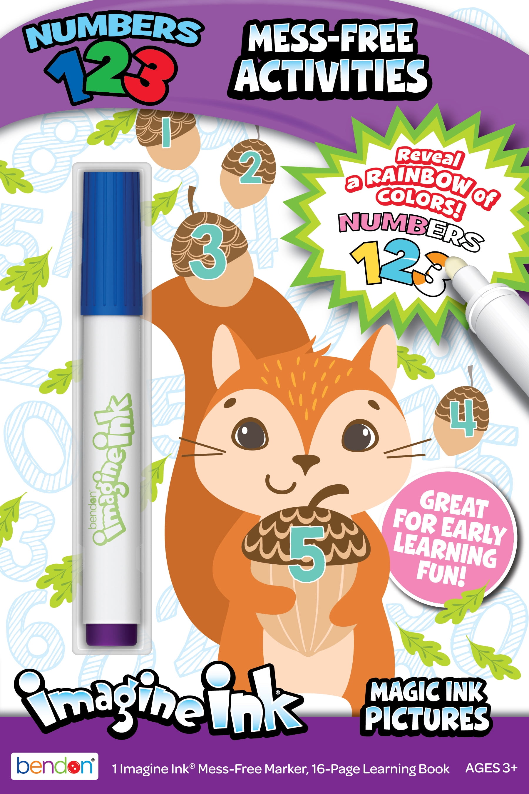 Bendon Learn to Count Numbers Imagine Ink Workbook with Mess Free ...