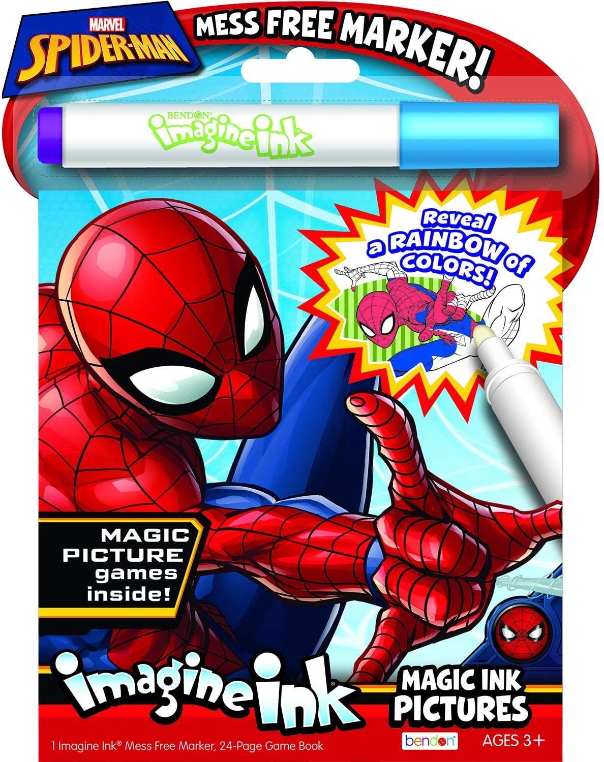 Bendon Magic Ink Pictures Book Spider Man (Pack of 14) - Walmart.com