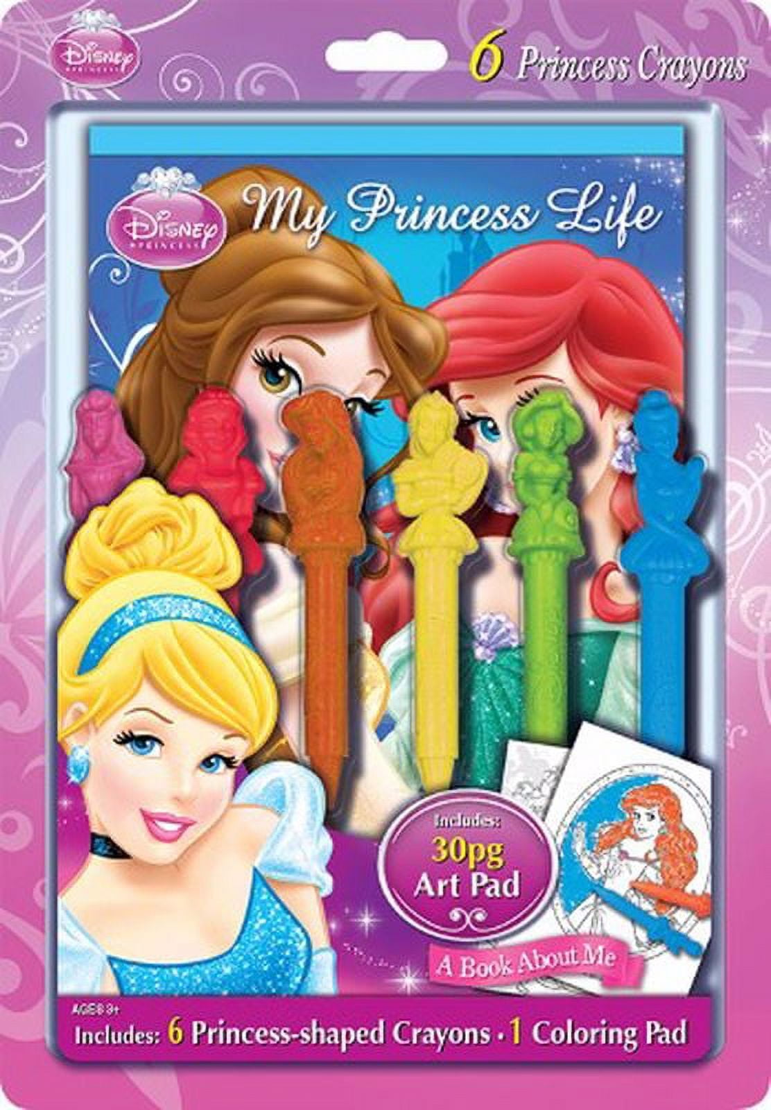 Bendon Disney Princess Art Coloring Pad Set, 30 Pages with 6 Princess ...