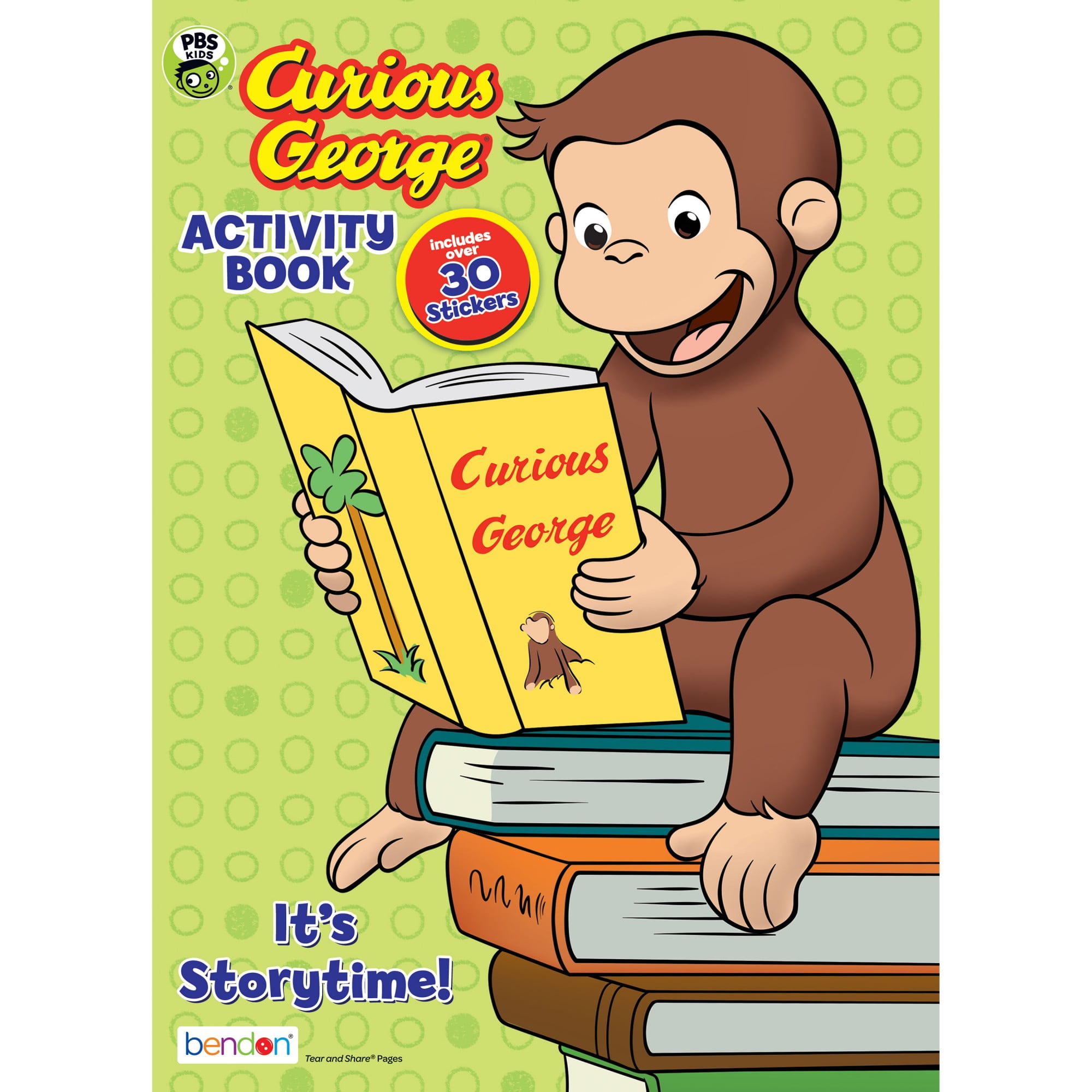 Bendon Publishing PBSKids Curious George Color and Activity Book with ...