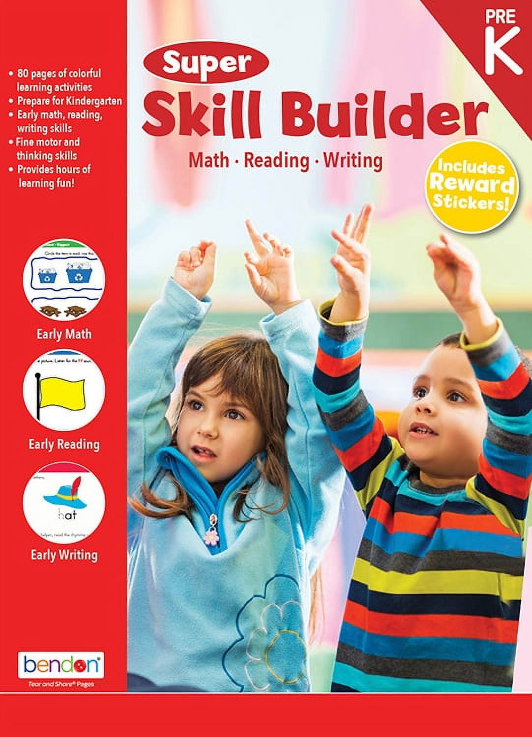 Bendon Publishing Prek Preschool Early Learning 80 Page Workbook ...