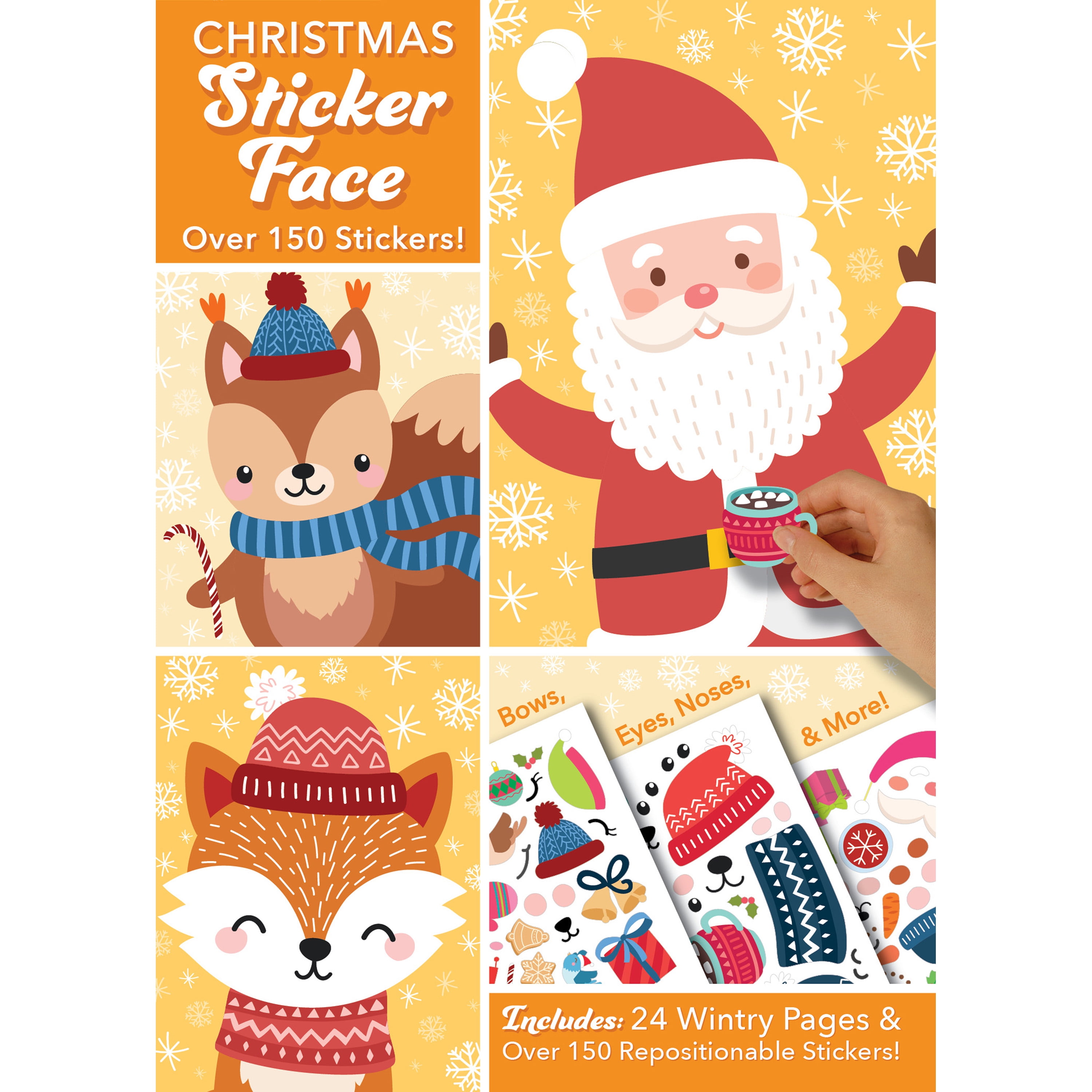 Bendon Santa 24-Page Mini Sticker Face Pad, Multicolor Paper - Walmart ...