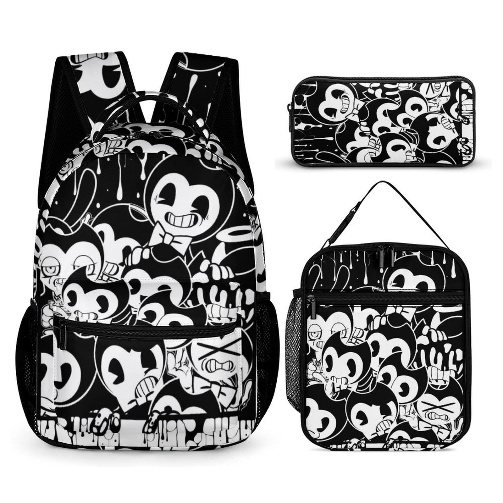 Bendy And The Ink Machine (1) Anime-themed backpack lunch bag, and ...