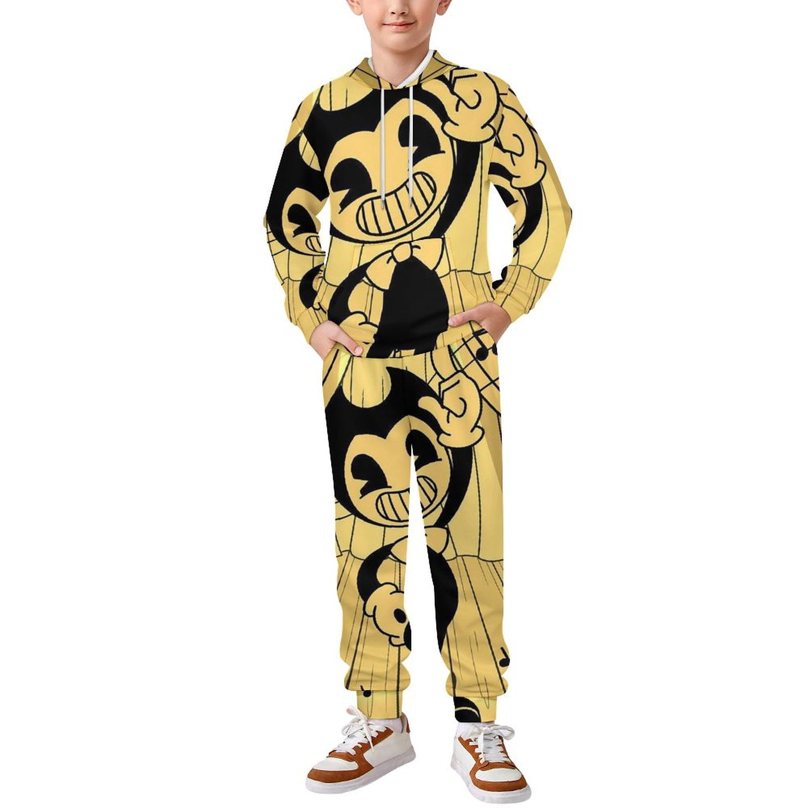 Bendy And The Ink Machine 2 Piece Outfits Hoodie Sweatsuits Set ...