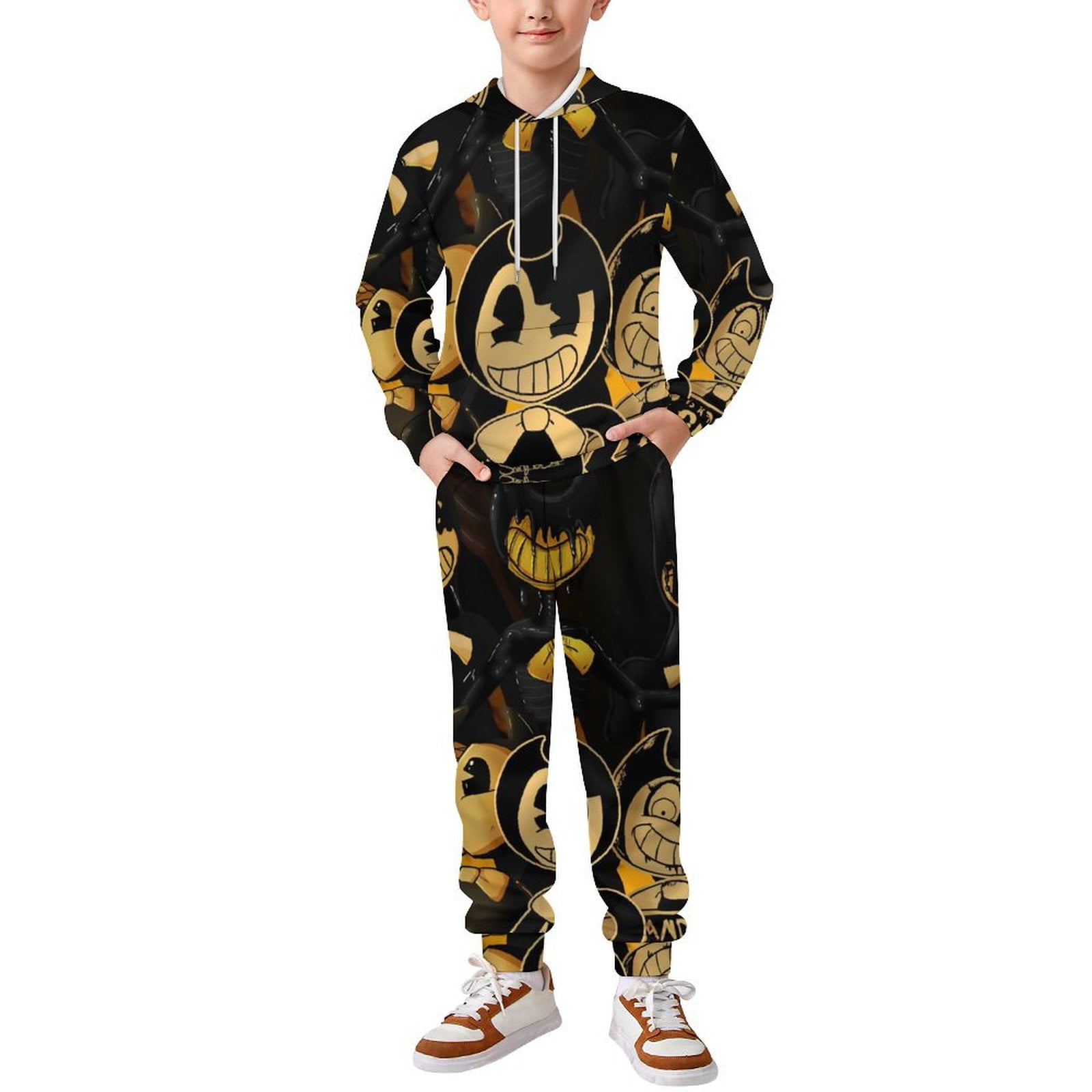 Bendy And The Ink Machine 2 Piece Outfits Hoodie Sweatsuits Set ...