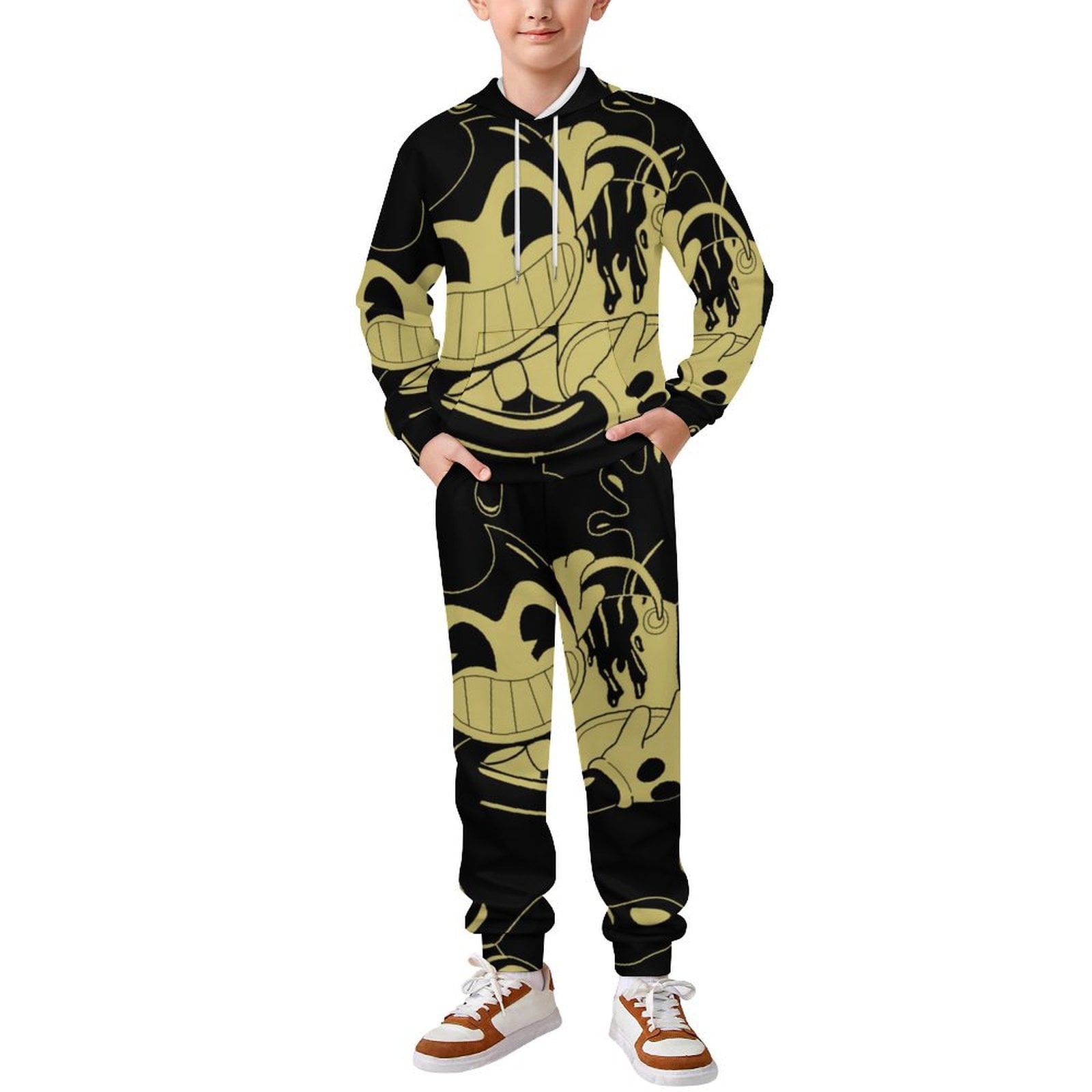 Bendy And The Ink Machine 2 Piece Outfits Hoodie Sweatsuits Set ...