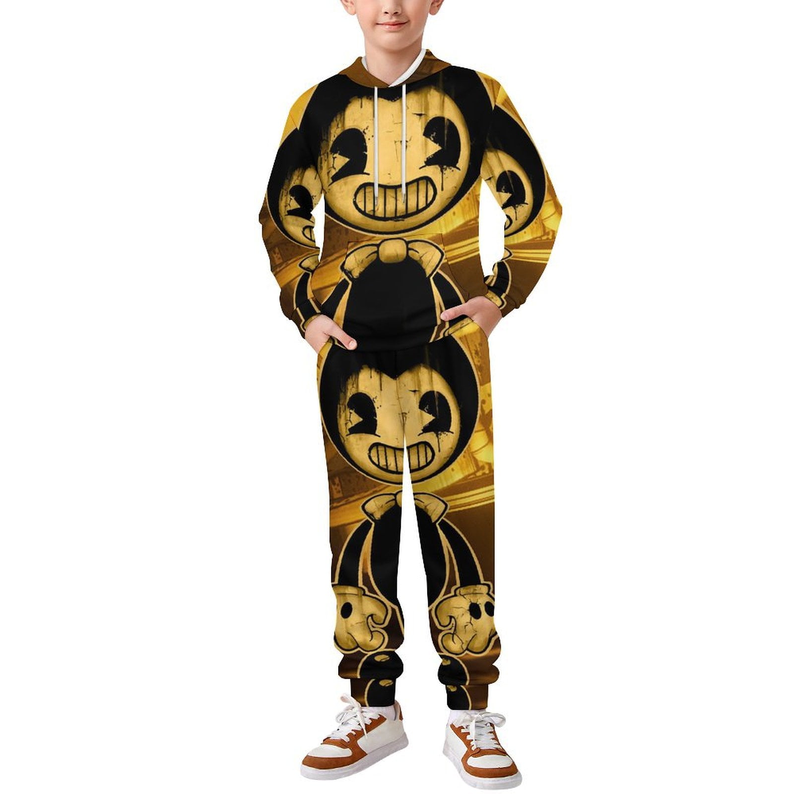 Bendy And The Ink Machine 2 Piece Outfits Hoodie Sweatsuits Set ...