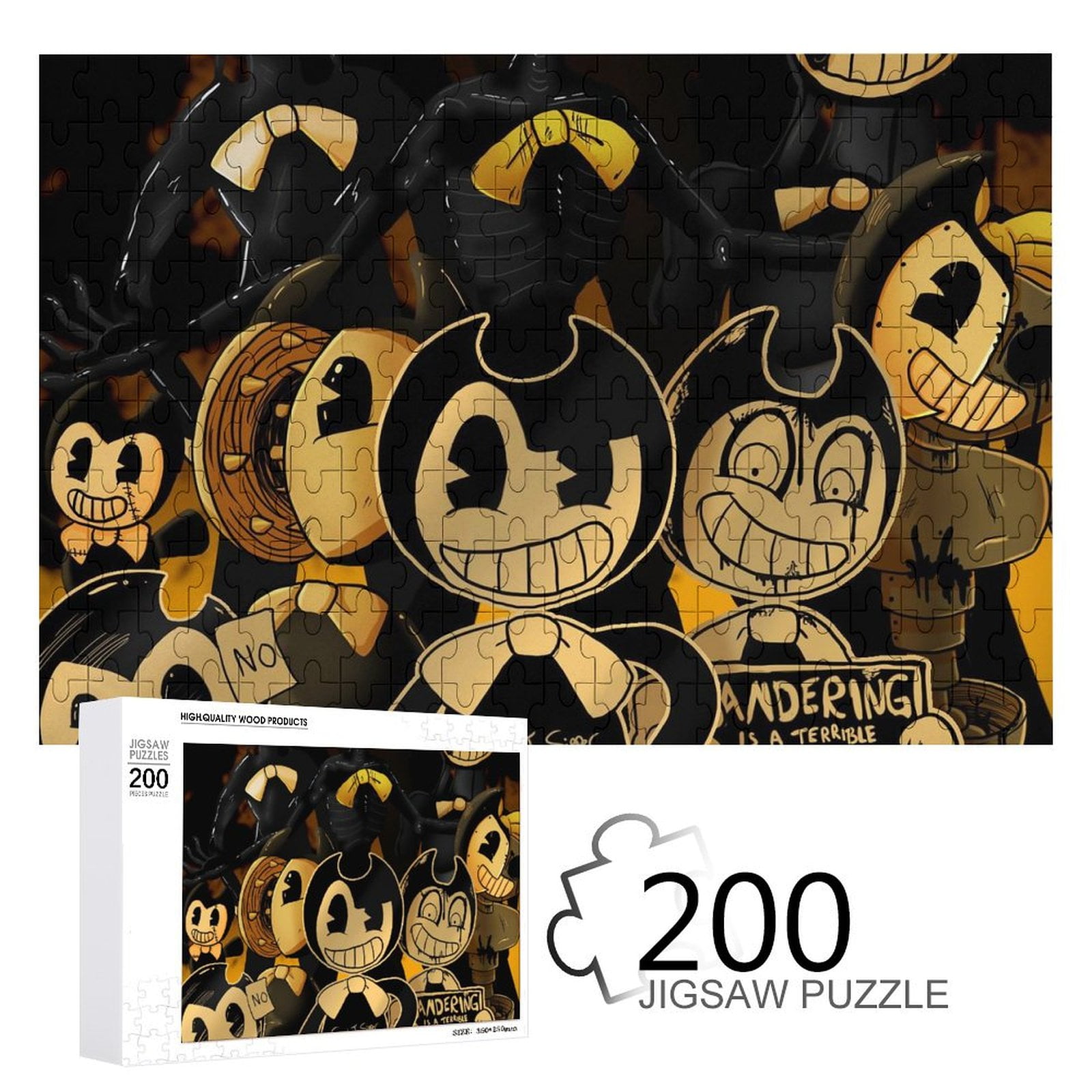 Bendy And The Ink Machine 200 PCS Puzzle for Adults - Jigsaw Puzzle for ...