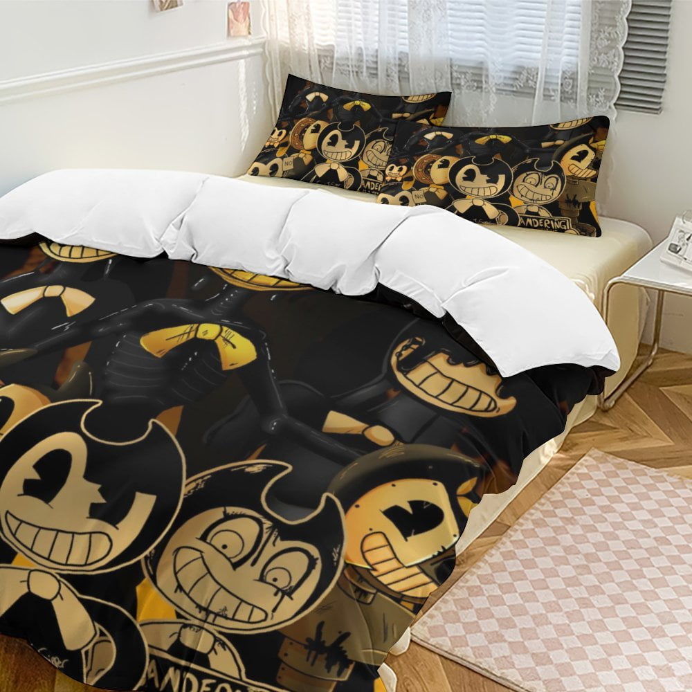 Bendy And The Ink Machine 3-Piece Bedding Set Soft Warm And Comfortable ...