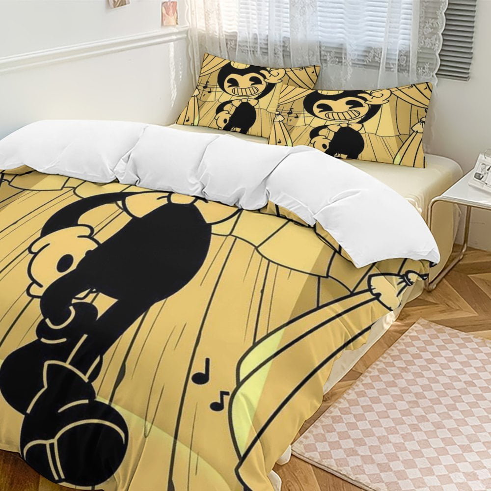 Bendy And The Ink Machine 3-Piece Bedding Set Soft Warm And Comfortable ...