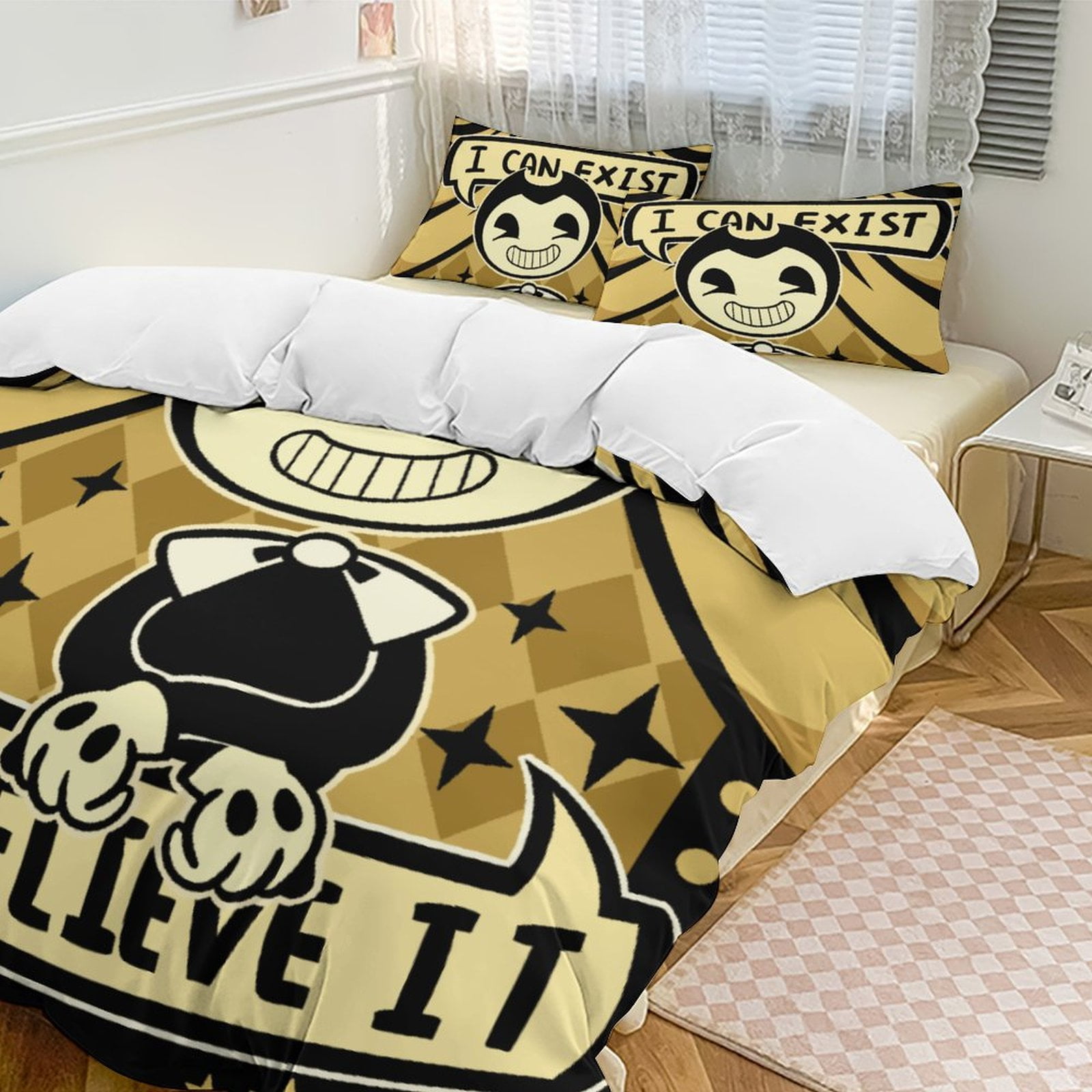 Bendy And The Ink Machine 3-Piece Bedding Set Soft Warm And Comfortable ...