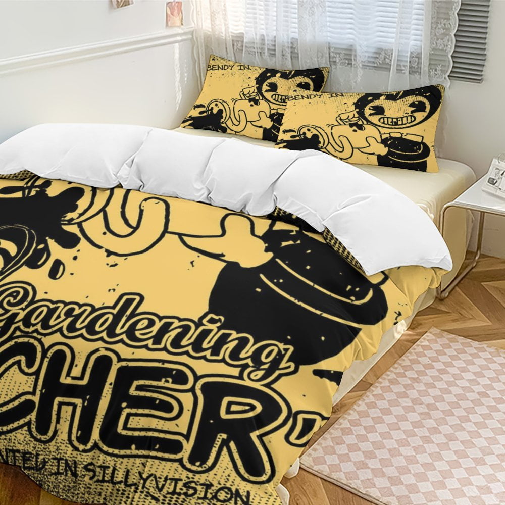 Bendy And The Ink Machine 3-Piece Bedding Set Soft Warm And Comfortable ...