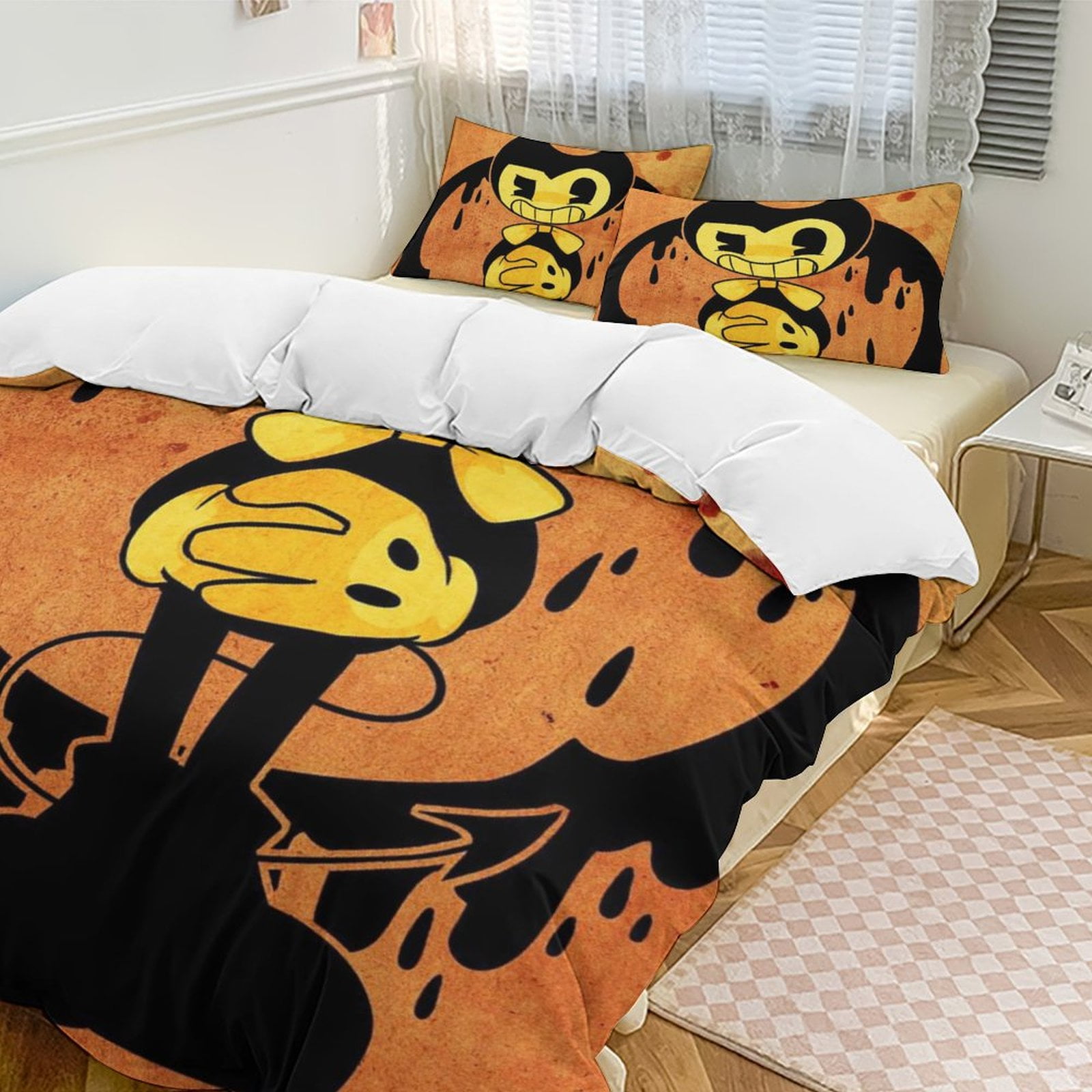 Bendy And The Ink Machine 3-Piece Bedding Set Soft Warm And Comfortable ...