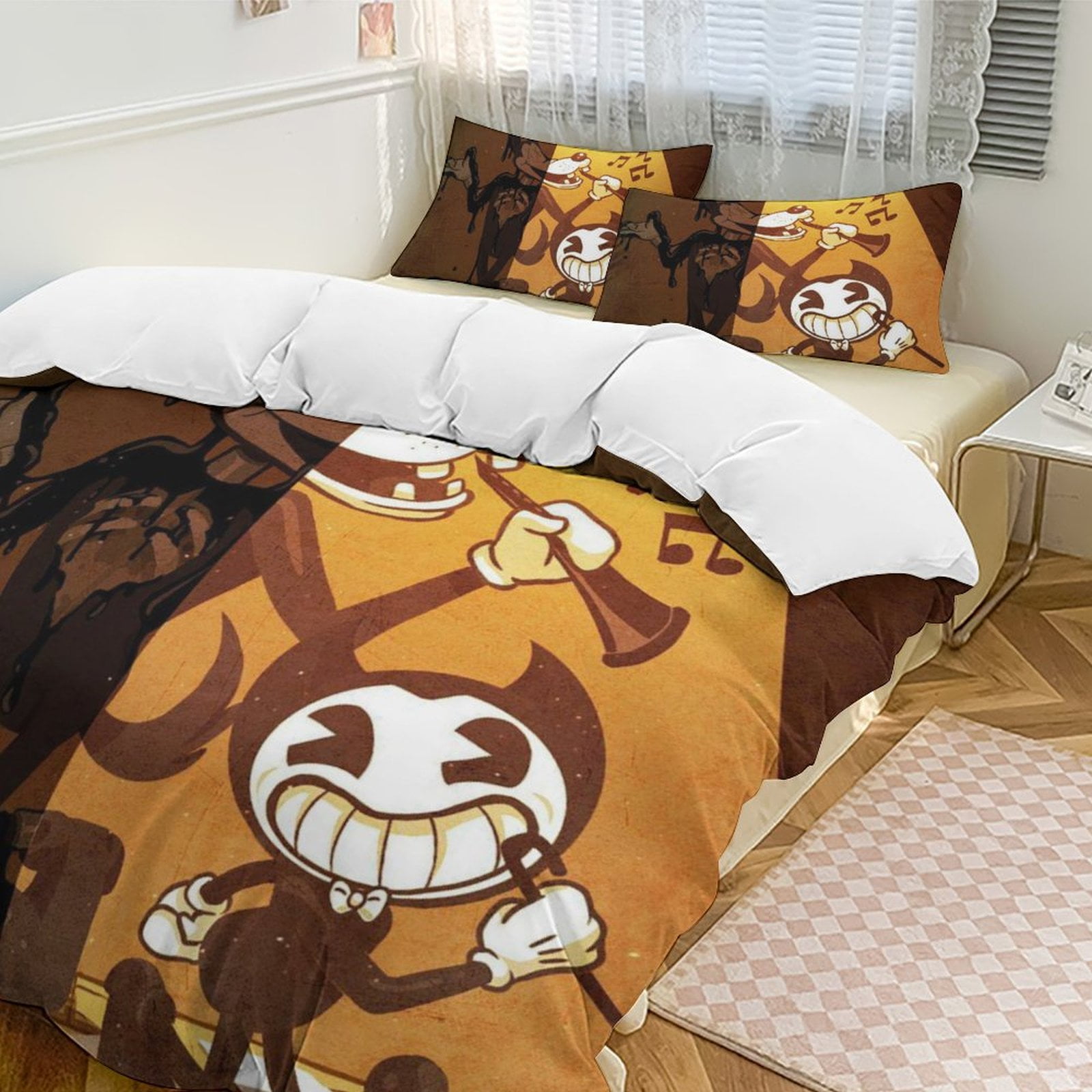 Bendy And The Ink Machine 3-Piece Bedding Set Soft Warm And Comfortable ...