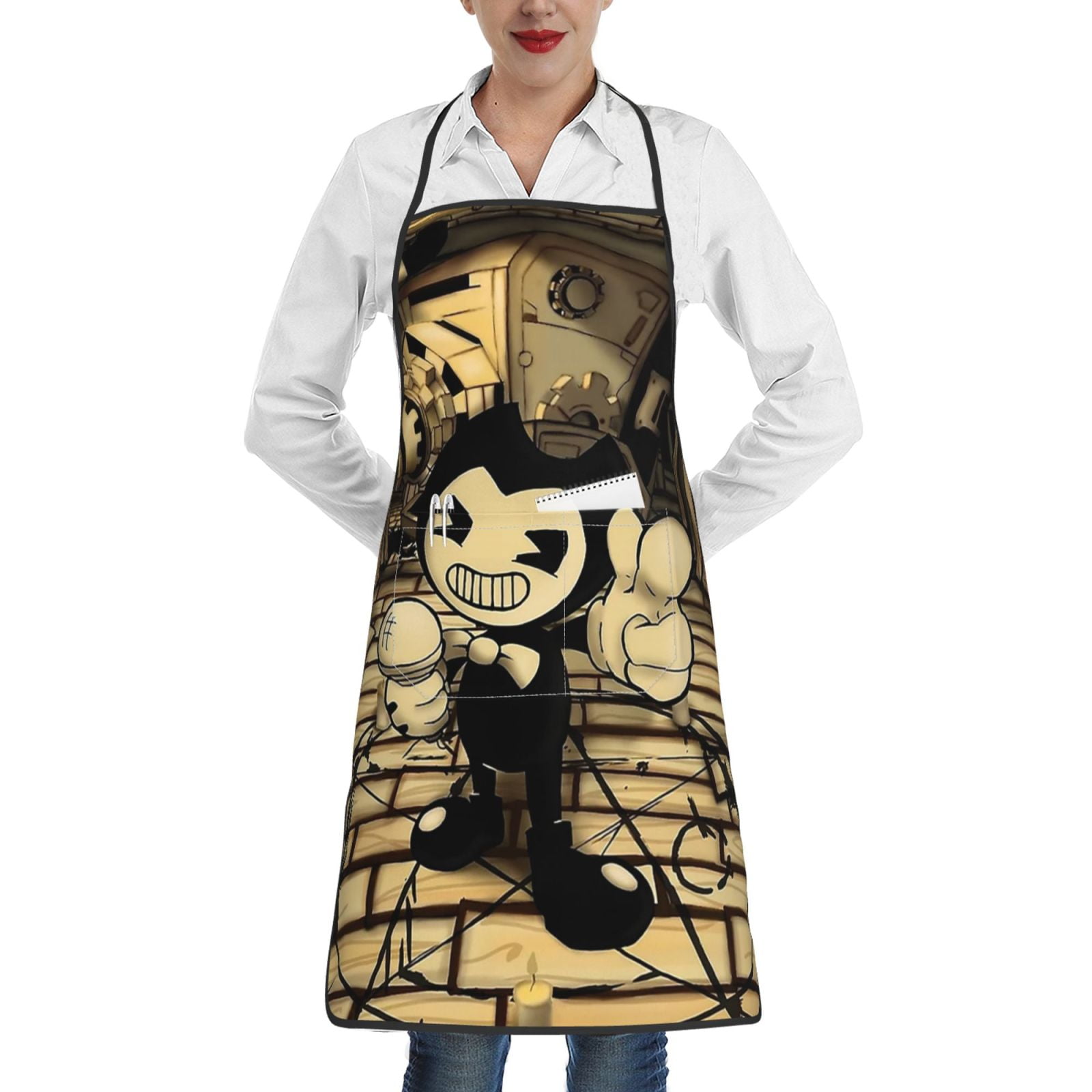 Bendy And The Ink Machine Adjustable Bib Apron, Waterdrop Resistant ...
