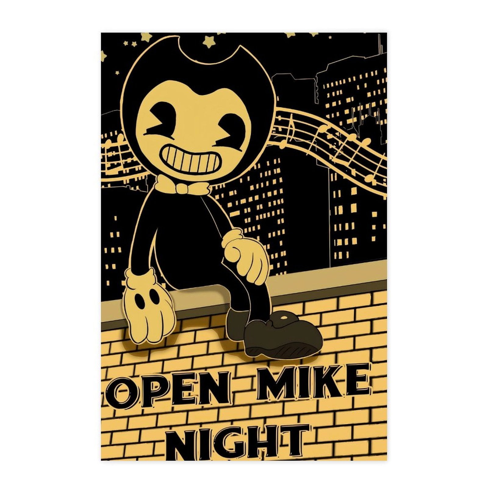 Bendy And The Ink Machine Anime stickers posters wall decoration 30*45 ...