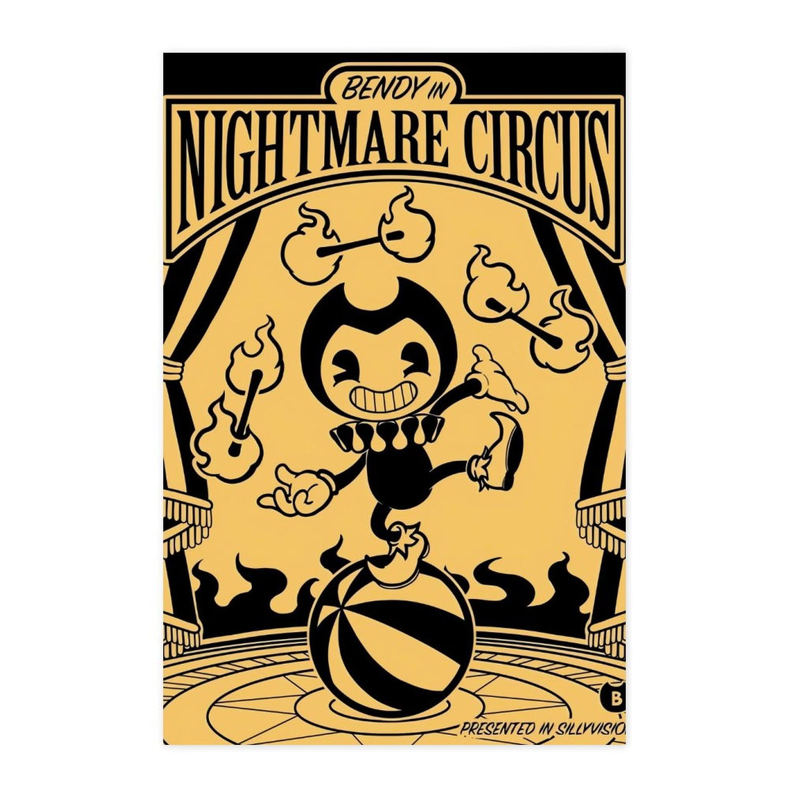Bendy And The Ink Machine Anime stickers posters wall decoration 30*45 ...