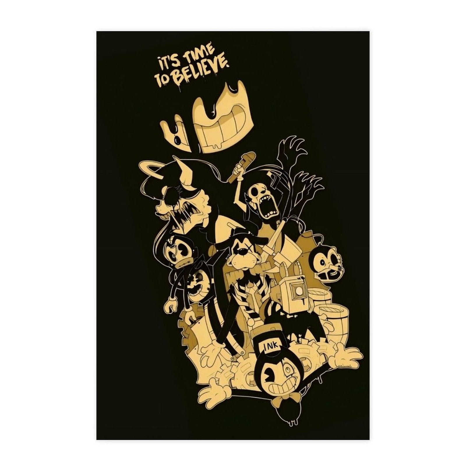 Bendy And The Ink Machine Anime stickers posters wall decoration 40*60 ...