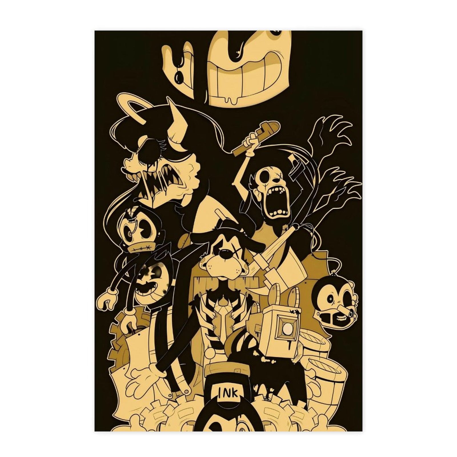 Bendy And The Ink Machine Anime stickers posters wall decoration 40*60 ...