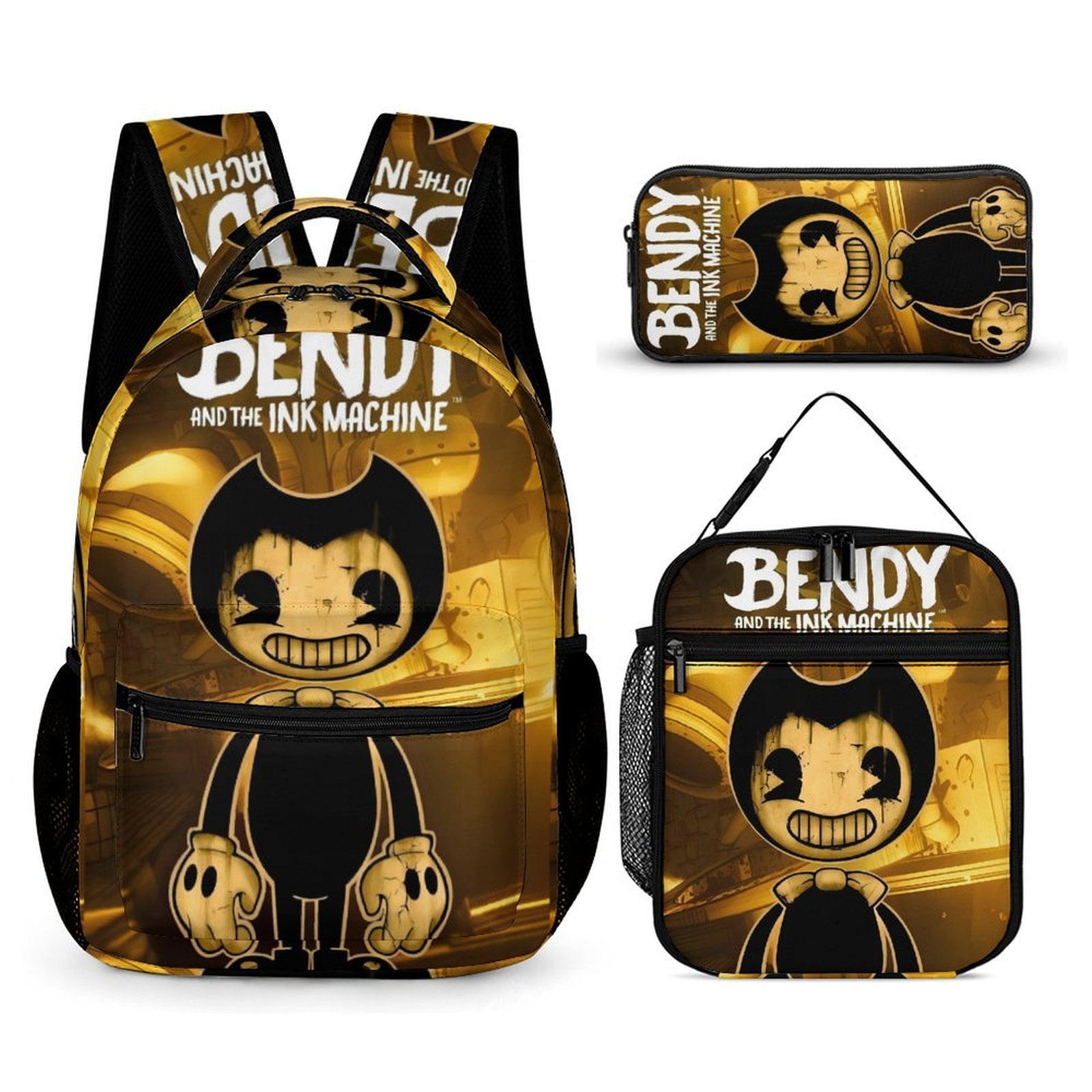 Bendy And The Ink Machine Anime-themed backpack lunch bag, and pencil ...